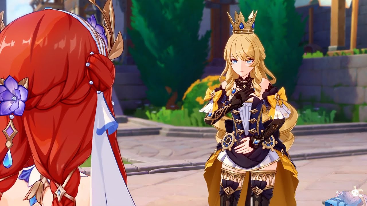 The King (Navia) meets The Forest Fairy | Genshin Impact - YouTube