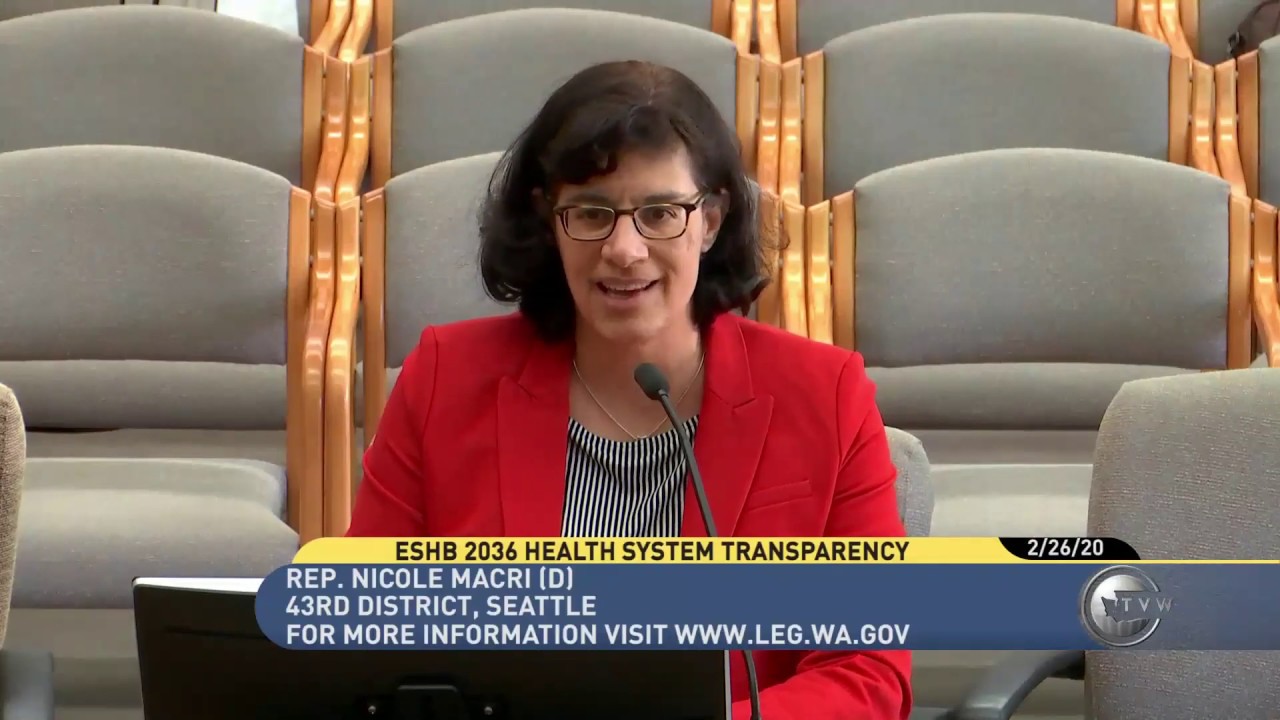 Rep. Nicole Macri introduces her health care cost transparency bill in ...