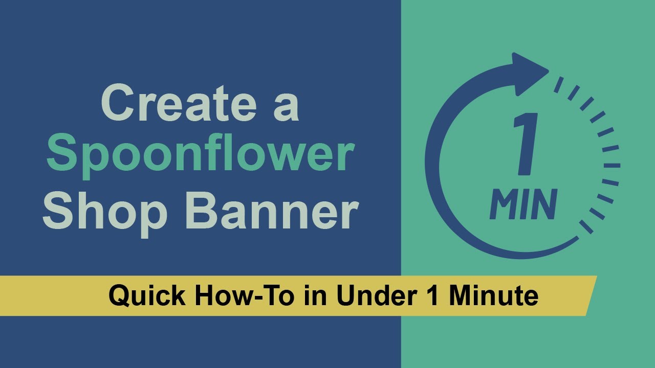 Spoonflower Shop Banner In Under 1 Minute - YouTube