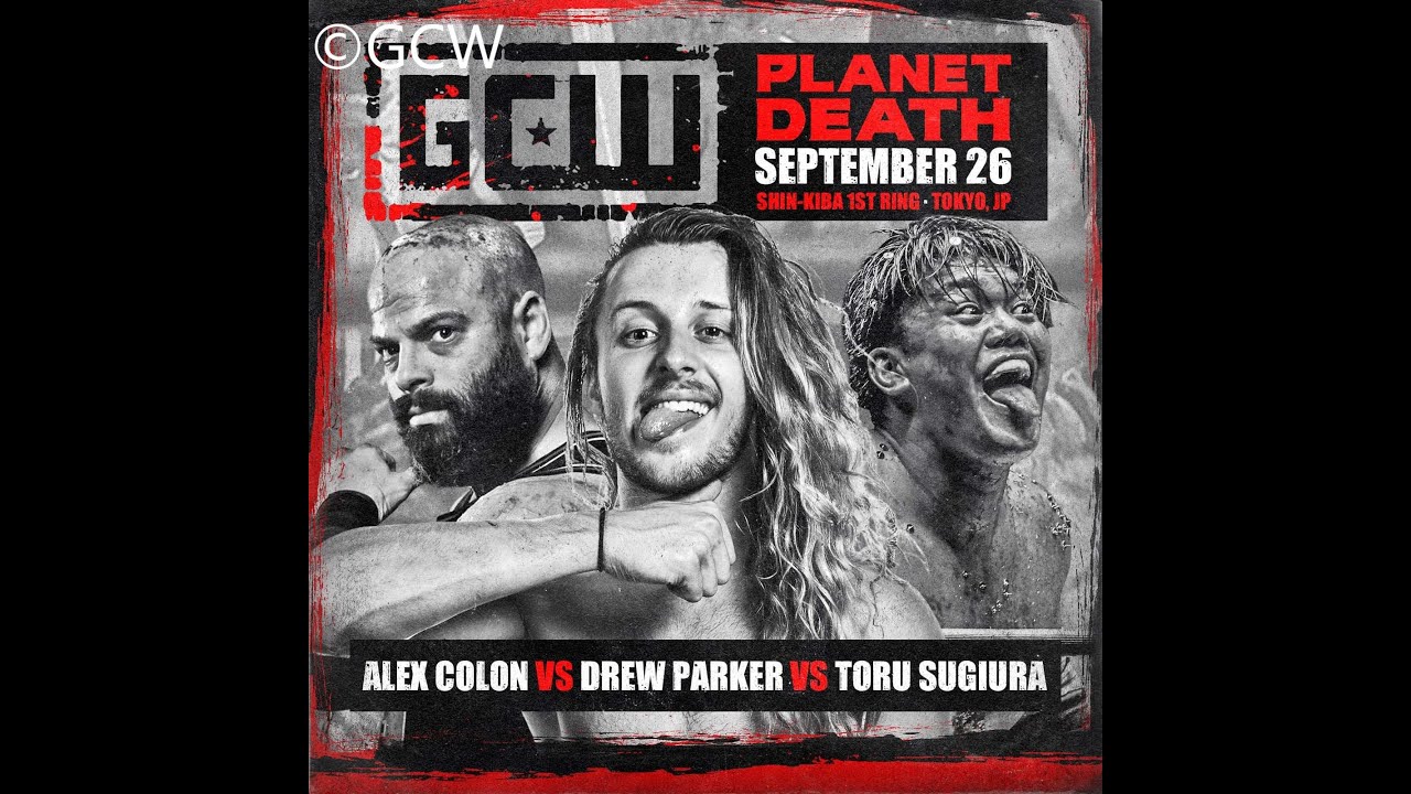 Alex Colon vs Drew Parker vs Toru Sugiura / Death Match / GCW Planet ...