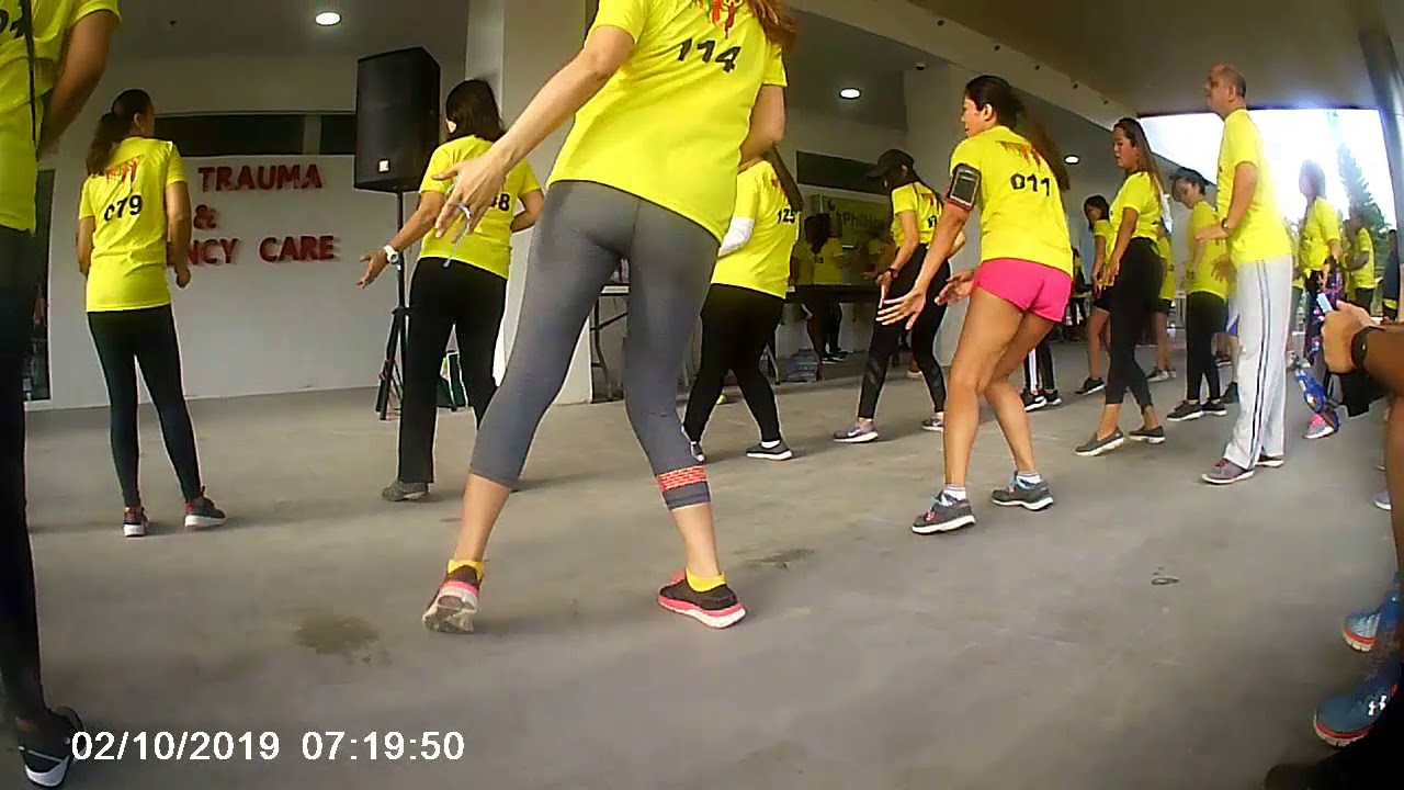 FUN RUN/WALK FOR LIFE 9 - Post Zumba and Cool down stretching - YouTube