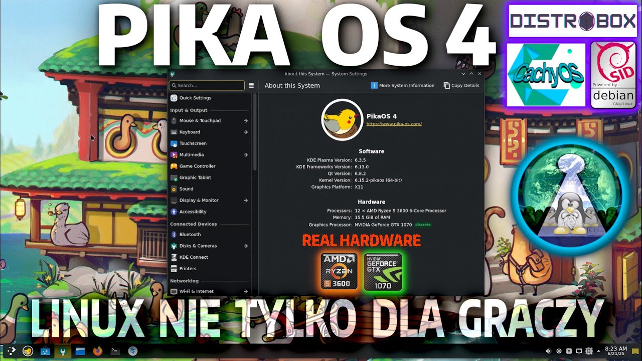 Pika pika PIKACZU! LINUX PIKA OS 4.0 GNOME KDE PLASMA 6 To nie tylko ...