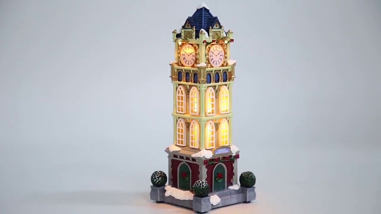 Church clock tower , Led Resin Christmas decoration - YouTube