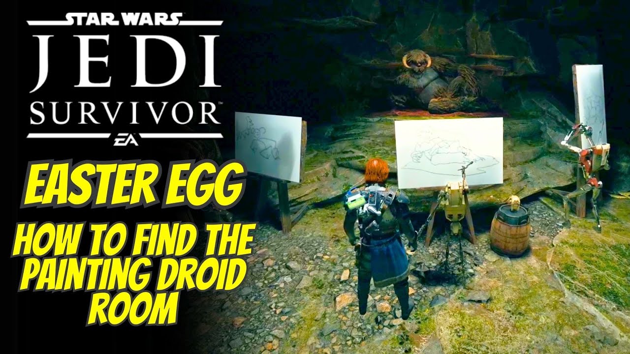 EASTER EGG | How to find the painting Droid Room guide Star Wars Jedi Survivor PS5 - YouTube