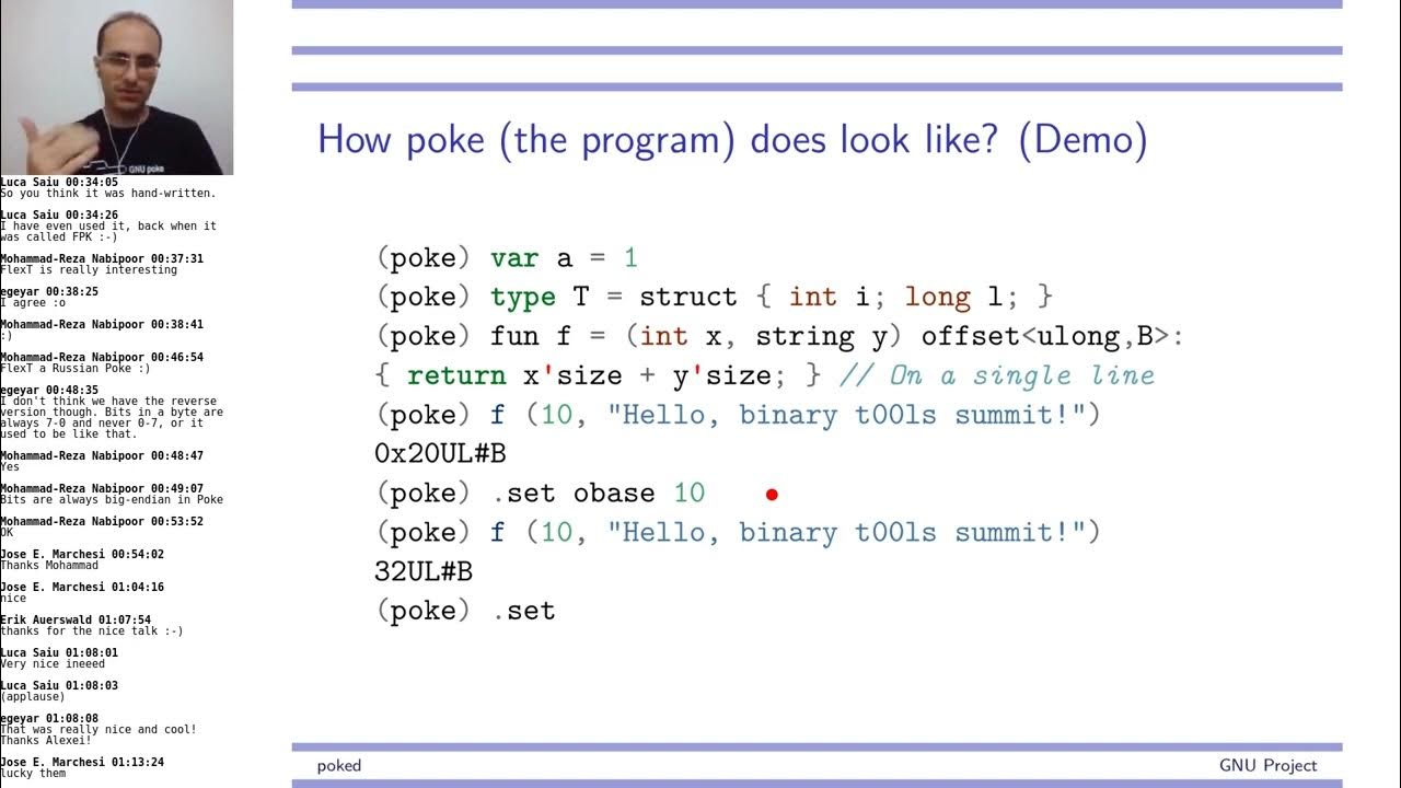 poked - GNU poke beyond the CLI - YouTube