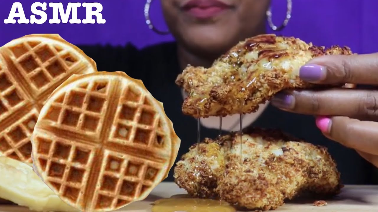 ASMR: SHRIMP (MEGA PRAWNS) AND WAFFLES MUKBANG 묵방 먹기 쇼 ( NO TALKING ...