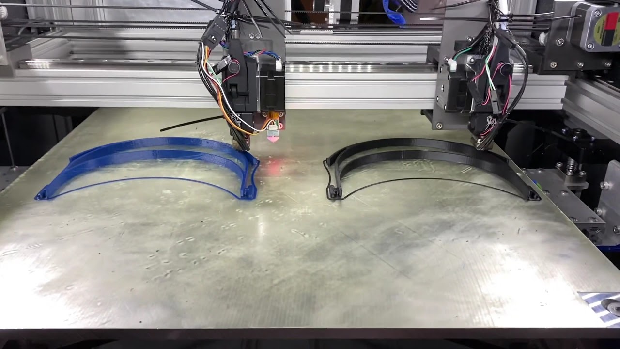 Duet IDEX Test Print - YouTube