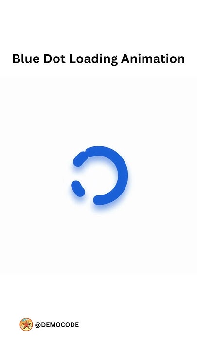 Blue Dot Css Loading Animation Animation Css Threejs Coding Developer Loadinganimation 
