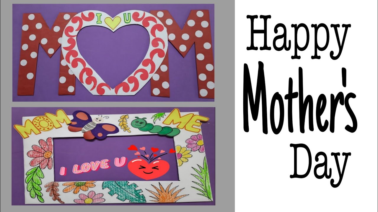 Two selfie frames for mother's day! - YouTube