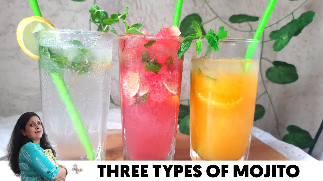 Three types of Mojito in three minutes || Summer drinks || Refreshing ...