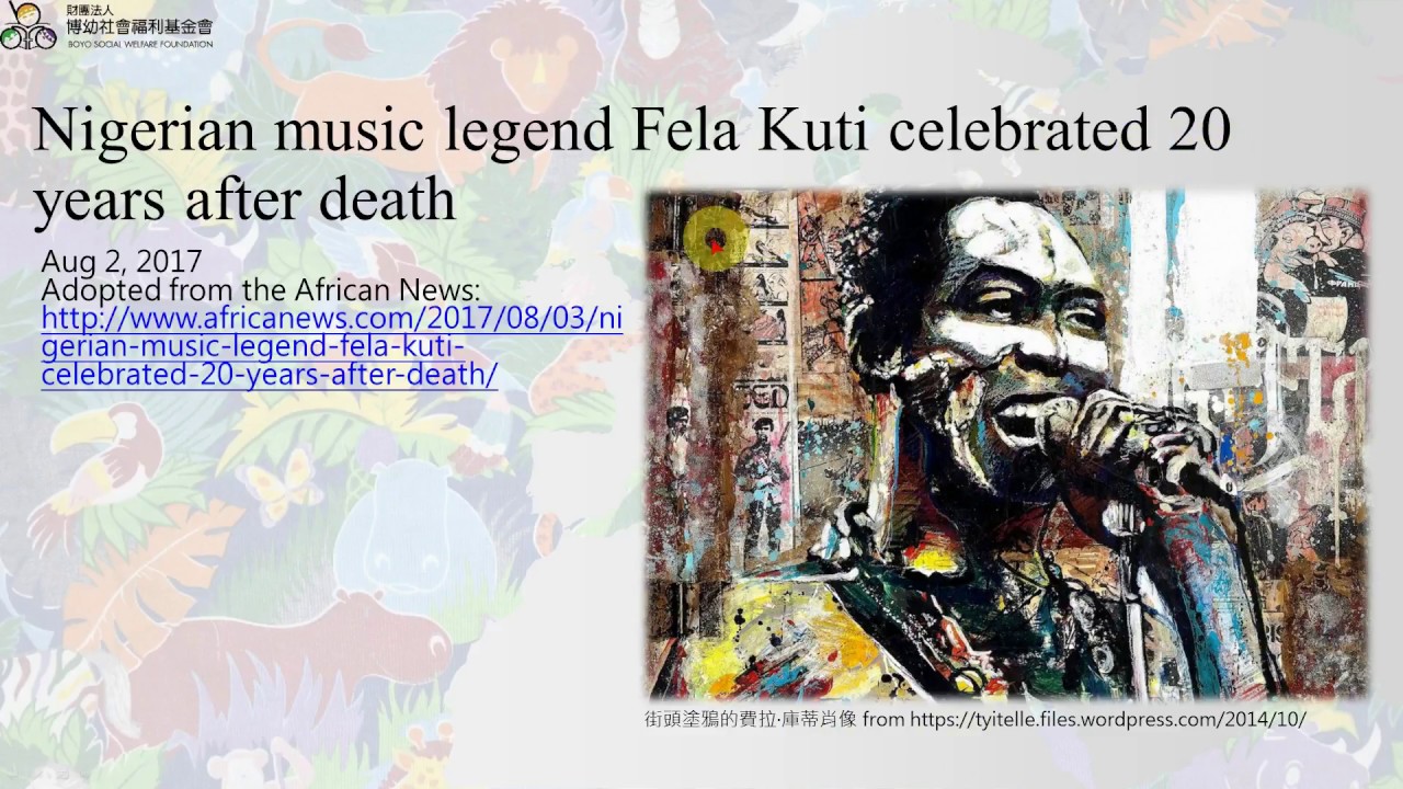 Nigerian music legend Fela Kuti celebrated 20 years after death - YouTube