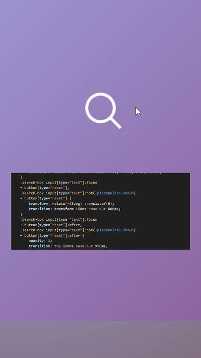 Cool Search Button Animation | CSS UI Design #shorts #coding #cssanimation #webdesign #csstricks ...