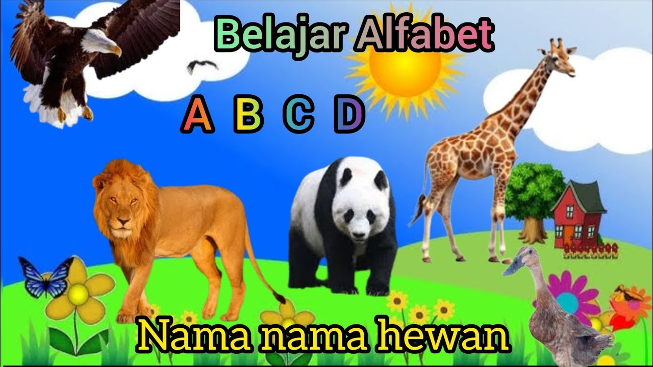 Belajar Huruf Abjad ABCD Menggunakan Nama Nama Hewan @AkbarAlFaruqkids ...