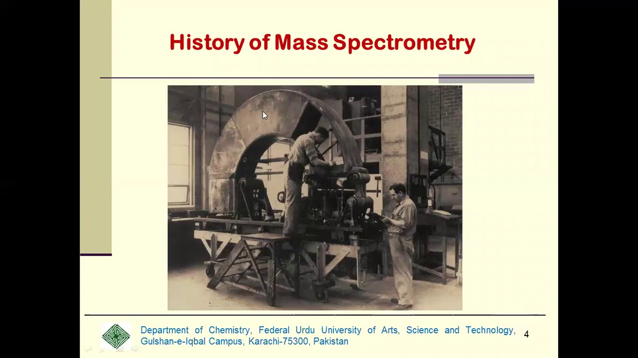 Dr. Azizuddin Shaikh's Lecture-14 on History of mass spectrometry for ...