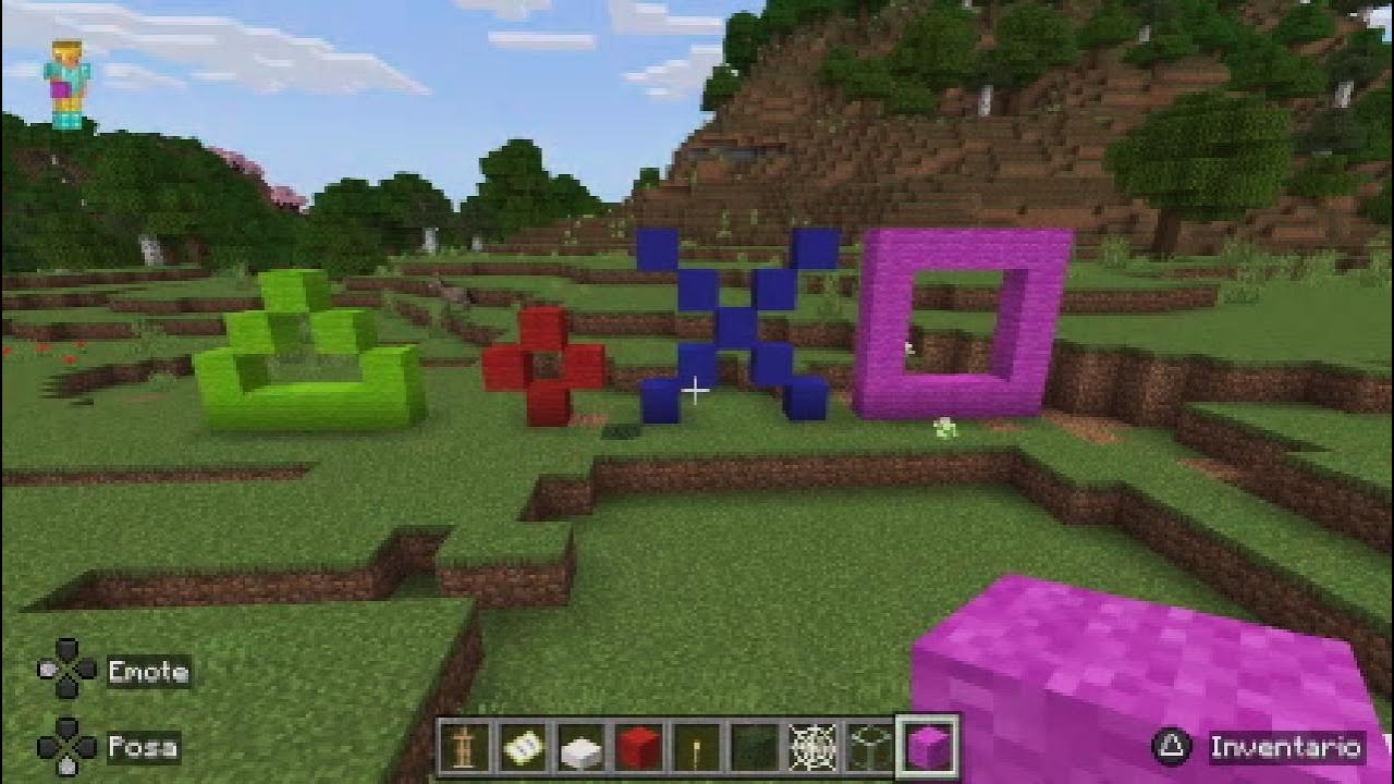 SIMBOLI DELLA PLAY MINECRAFT CREATIVA - YouTube