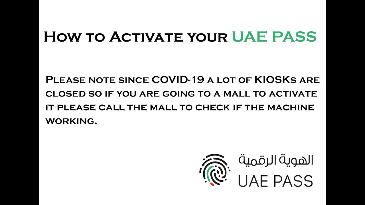 how to activate your uae pass - YouTube