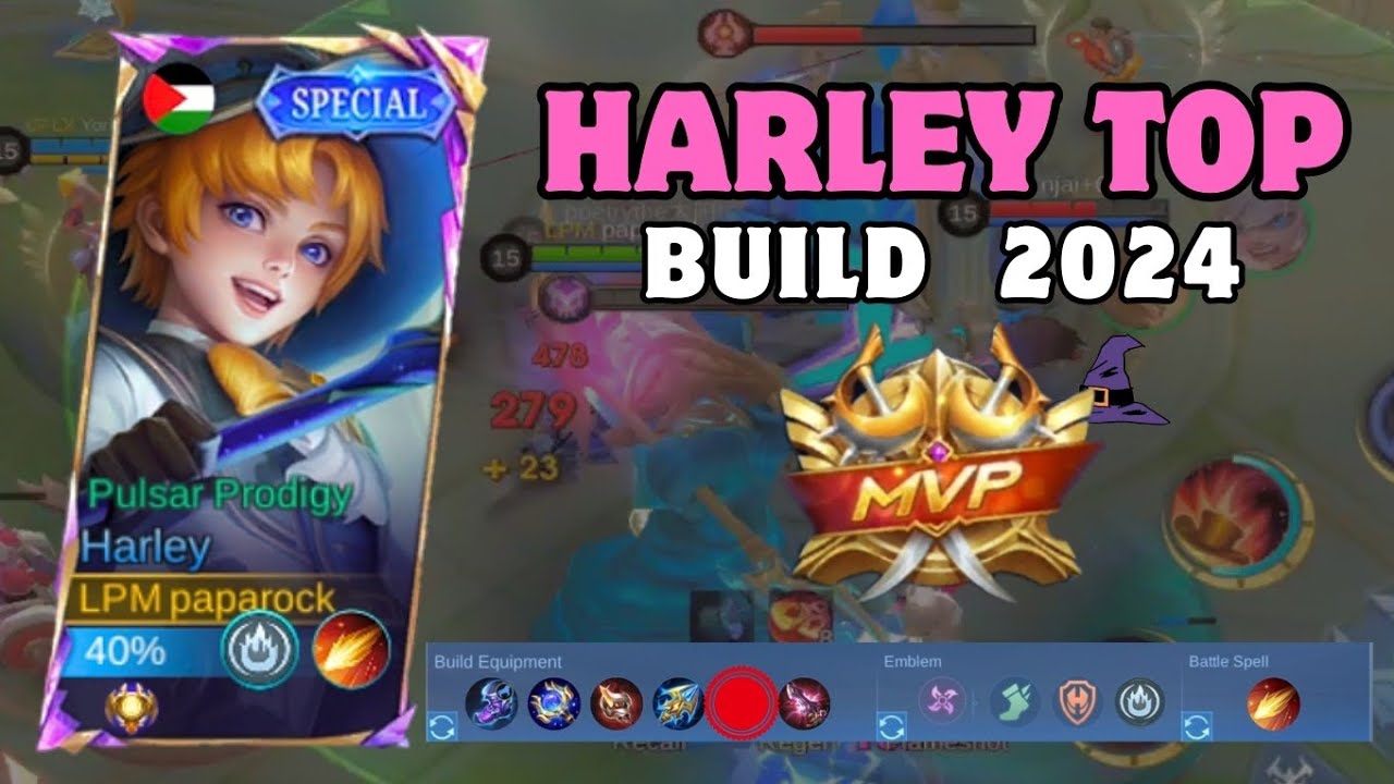 TOP HARLEY BUILD 2024 | MLBB | ANDROID GAMEPLAY - YouTube