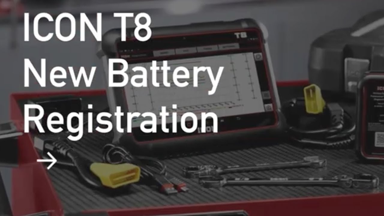 ICON T8 New Battery Registration - YouTube