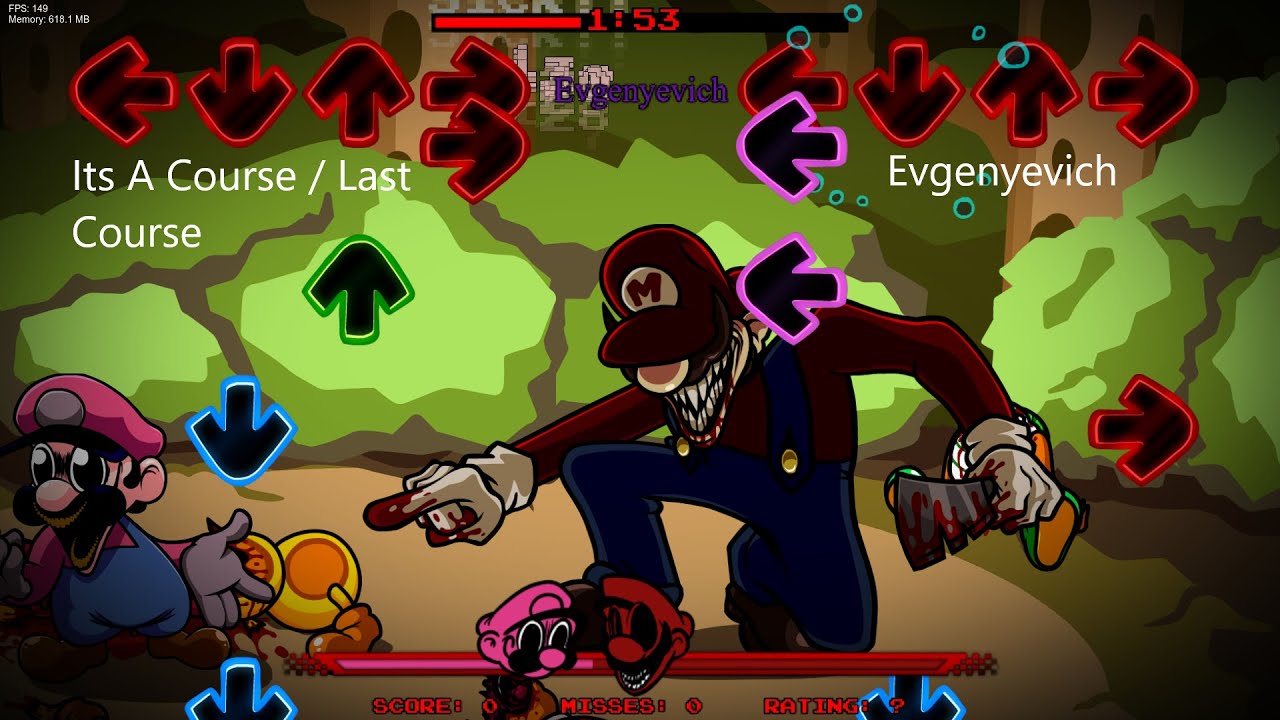 It's A Course / Last Course but Turmoil VS Horror Mario sings it (FNF ...