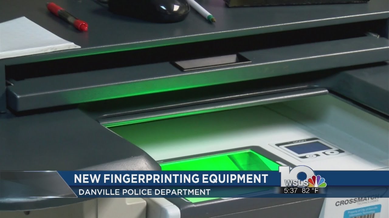 Danville Police Department update fingerprinting machines - YouTube