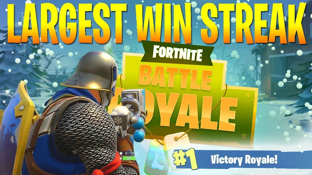 LARGEST WIN STREAK! (Fortnite Battle Royale) - YouTube