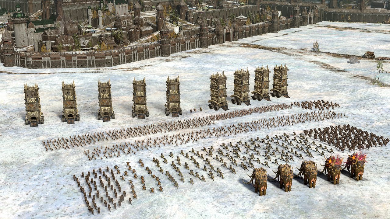 EPIC NORSCA SIEGE OF KISLEV CASTLE - Total War WARHAMMER 3 - YouTube