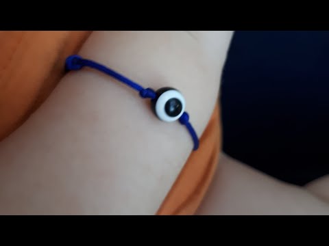 Qolbaq duzeldek / göz muncuq ile qolbaq / bileklik yapımı