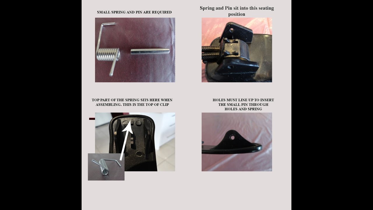 Changing The Spring or Small Pin In Your LED Clip On Light - YouTube