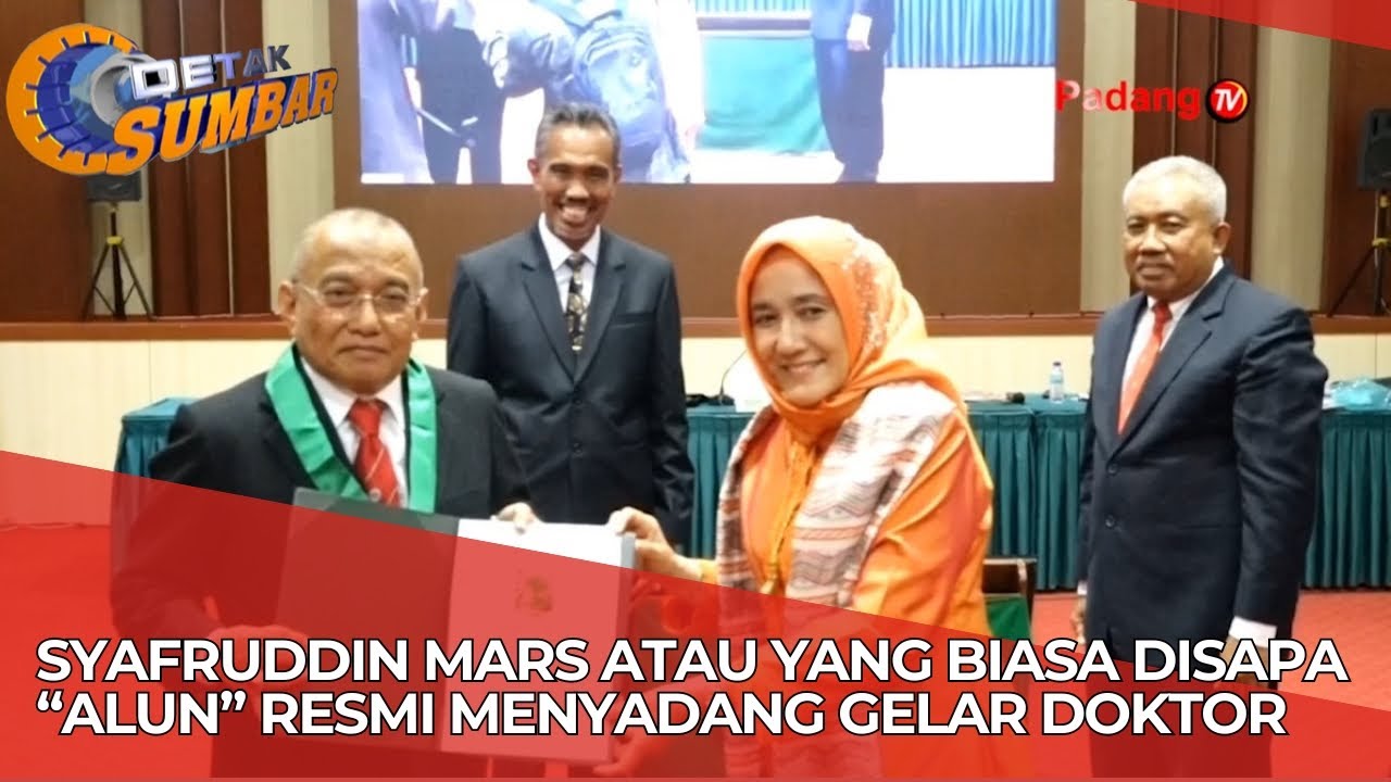 Syafruddin Mars Atau Yang Biasa Disapa "Alun" Resmi Menyandang Gelar ...