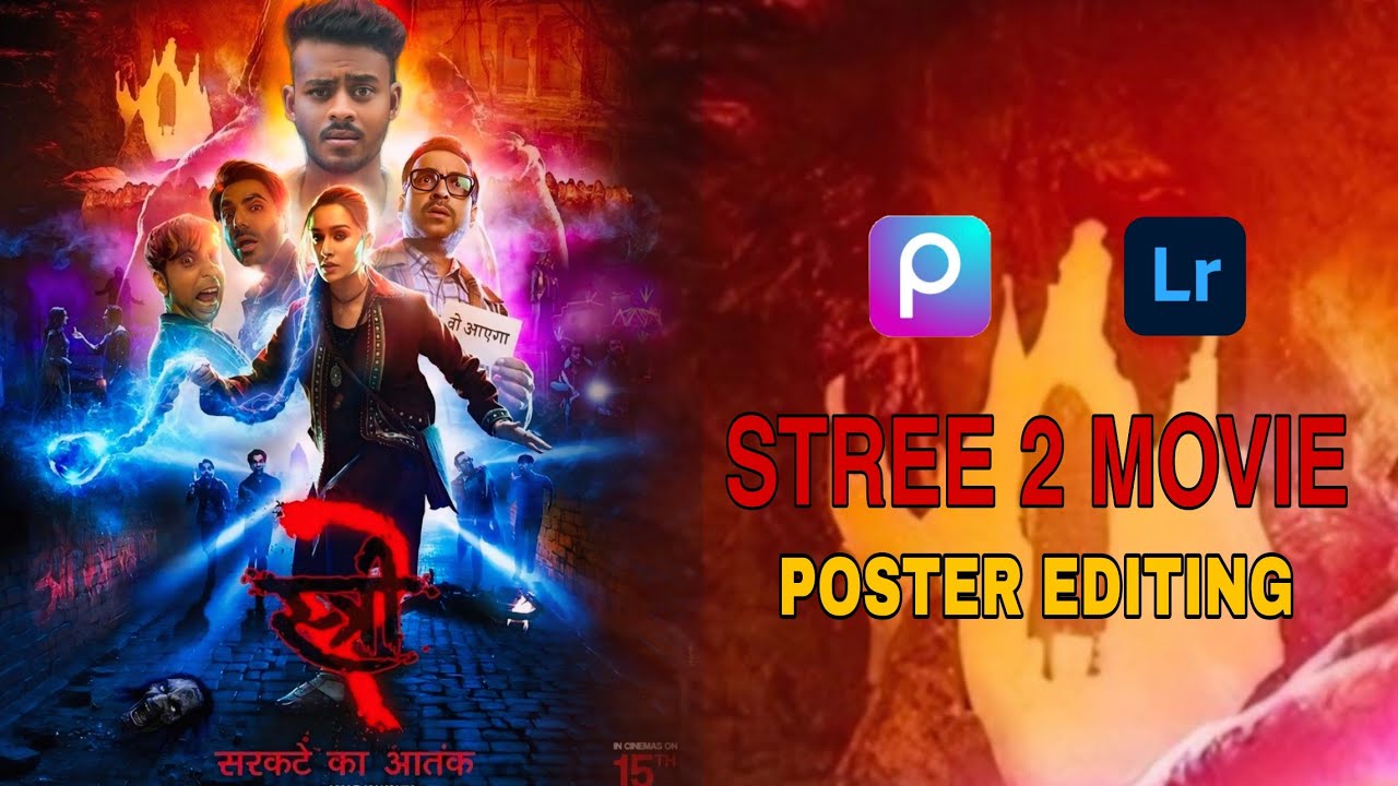 Stree 2 Movie Poster Editing || Stree 2 Movie Photo Editing || How To ...