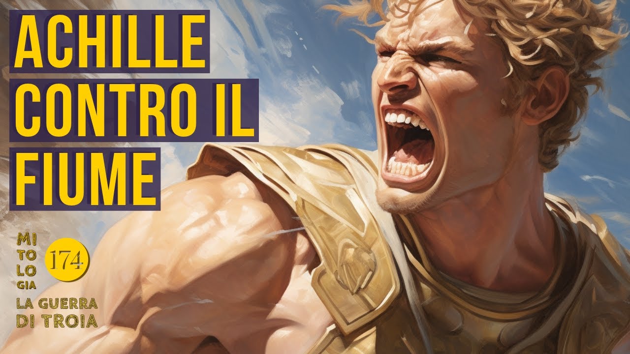 Achille contro il Dio del fiume Scamandro - YouTube
