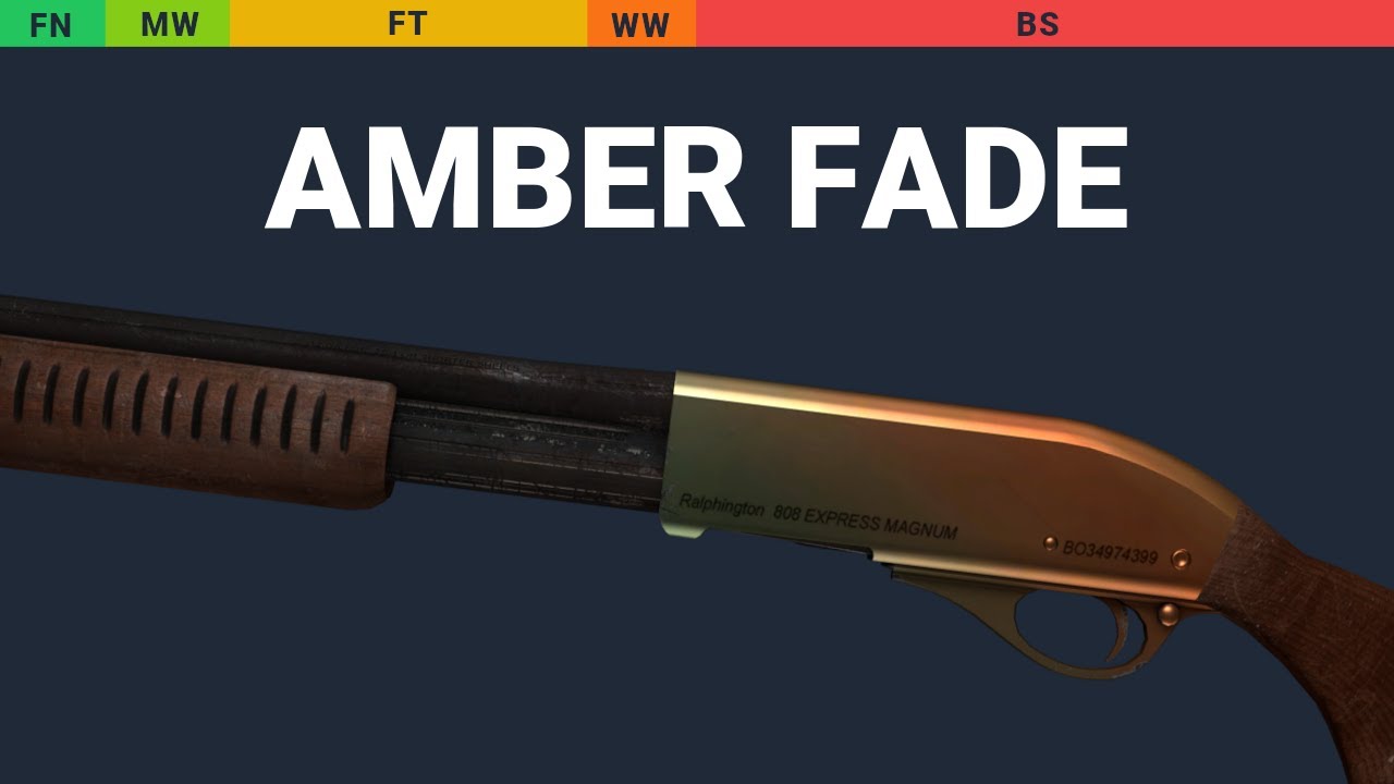 Sawed-Off Amber Fade - Skin Float And Wear Preview - YouTube
