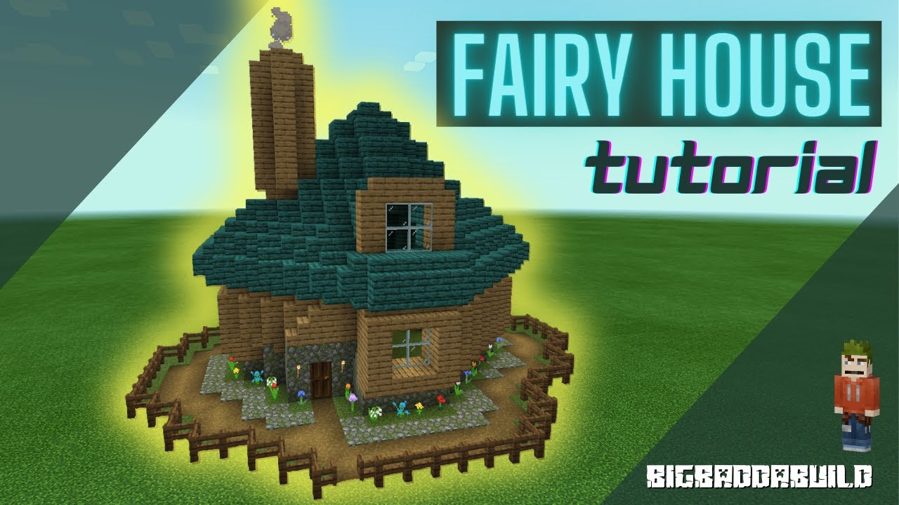 Minecraft tutorial - fairy house Minecraft fairy house tutorial - YouTube