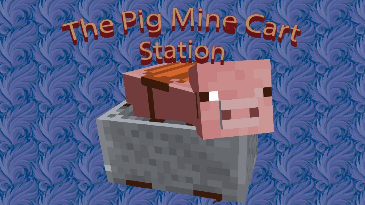 The Minecraft Tinker Box - 1.4 Saddled Pig Mine Cart Track & Station ...