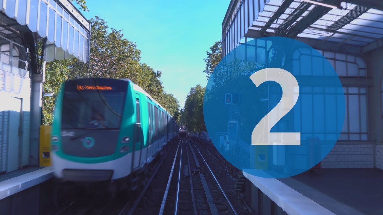 LIGNE 2 MÉTRO PARIS - YouTube