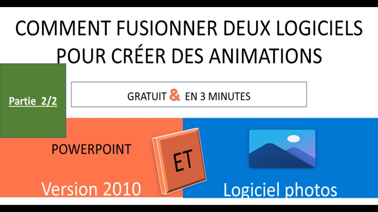 Comment fusionner 2 logiciels : Powerpoint et Photos - PARTIE 2/2 - YouTube