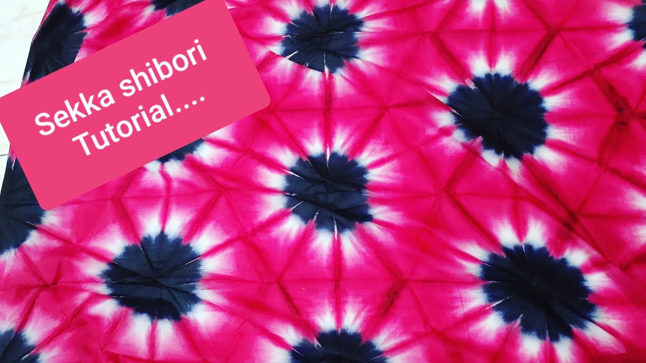 Sekka Shibori Tutorial-24। সেক্কা শিবোরি-২৪। Asanoha Pattern। আশানোহা প্যাটার্ন। Sulfur Dyeing ...