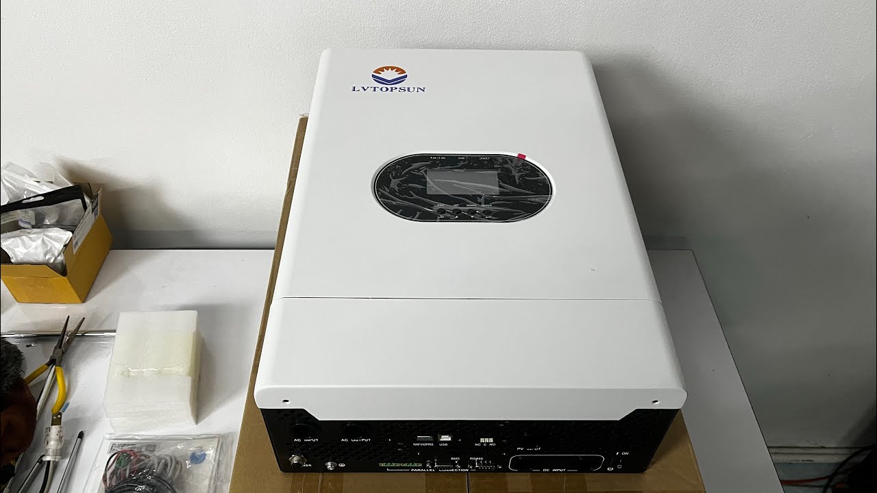 รีวิวแกะกล่องไฮบริดออฟกริด LV TOPSUN 5000Pro - YouTube