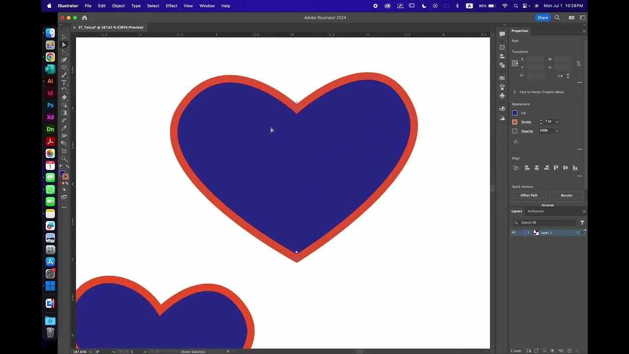 Making Hearts; Pen Tool Practice - YouTube