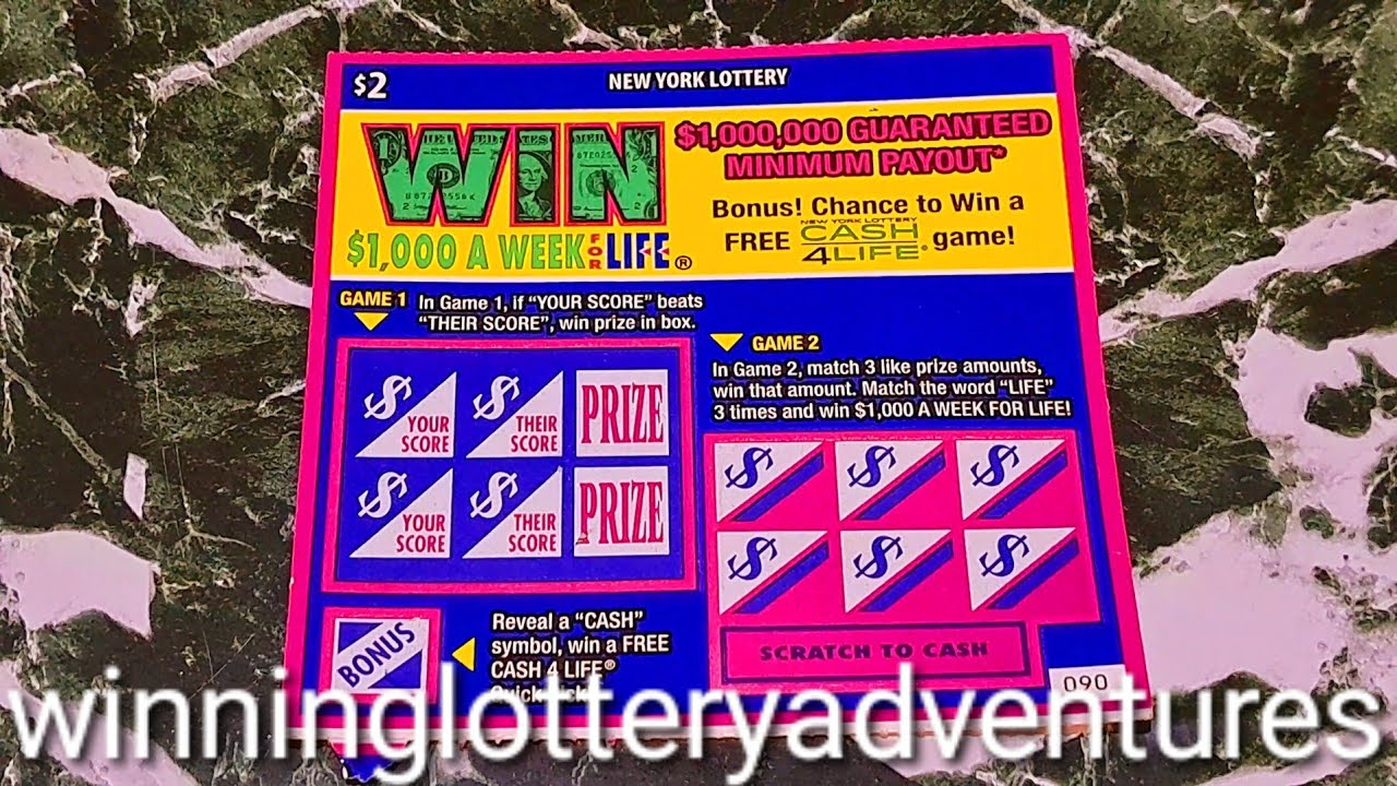 WIN $1,000 A WEEK FOR LIFE $2 NY LOTTERY SCRATCH OFF - YouTube