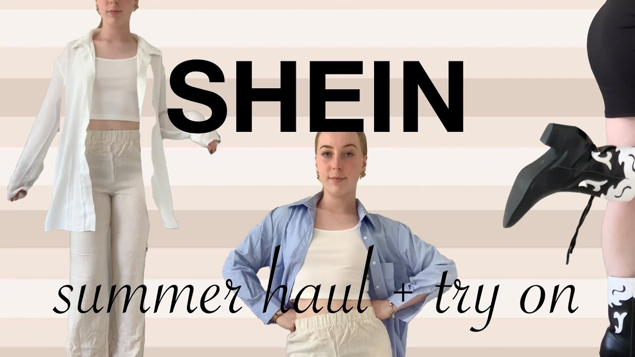 AESTHETIC SHEIN SUMMER HAUL + TRY ON || SASHA - YouTube