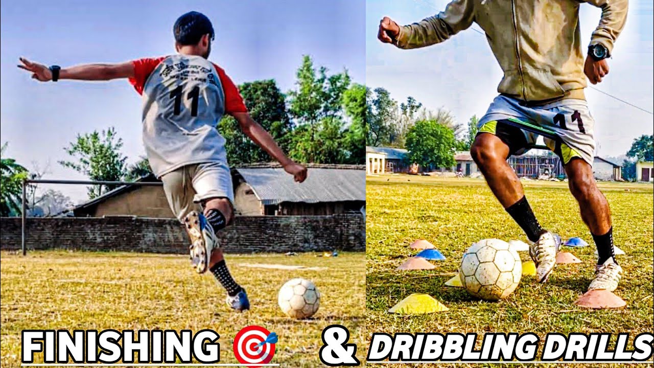 Speed Dribbling & Finishing Training 🎯| Improve Your Close Control ...