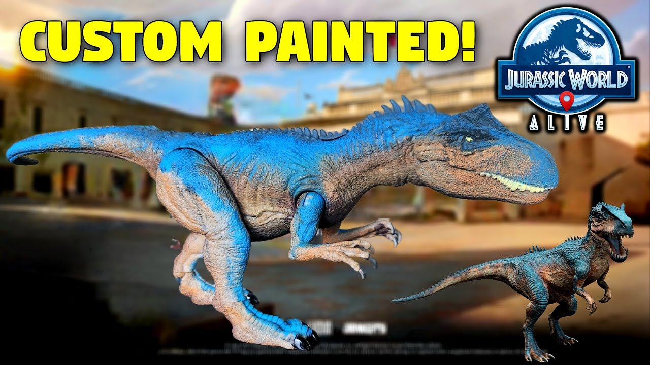 Custom painted Allosaurus Gen 2! - Jurassic World Alive Allosaurus ...