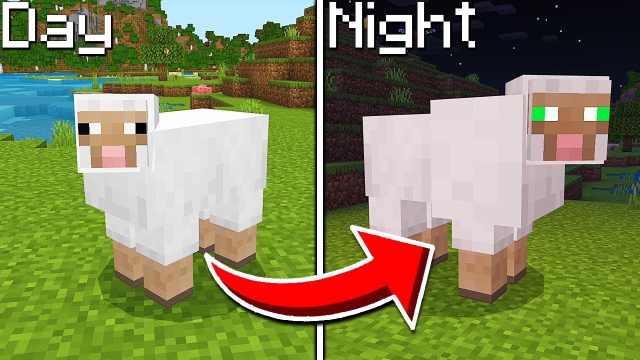 Minecraft Mobs Become Cursed at NIGHT... - YouTube