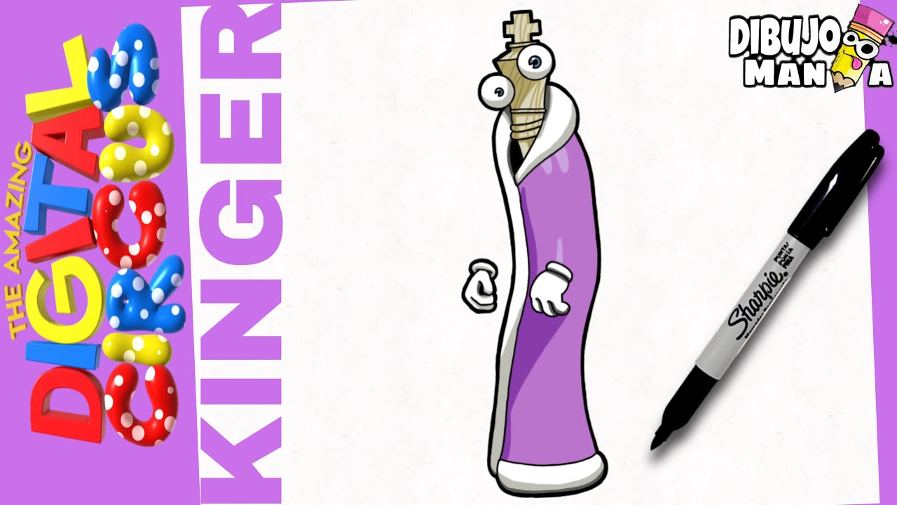 COMO DIBUJAR A KINGER de THE AMAZING DIGITAL CIRCUS | how to draw ...