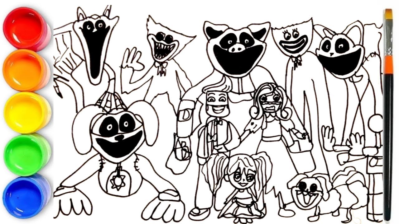 How to draw Poppy Playtime | Poppy Playtime Chapter 4 | Poppy Playtime ...