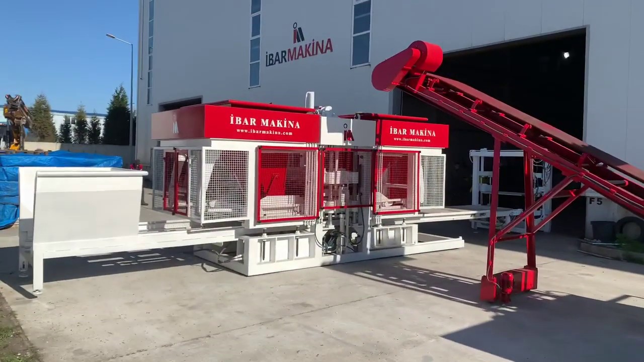 Concrete block machine Turkey CBM 25-2 - YouTube