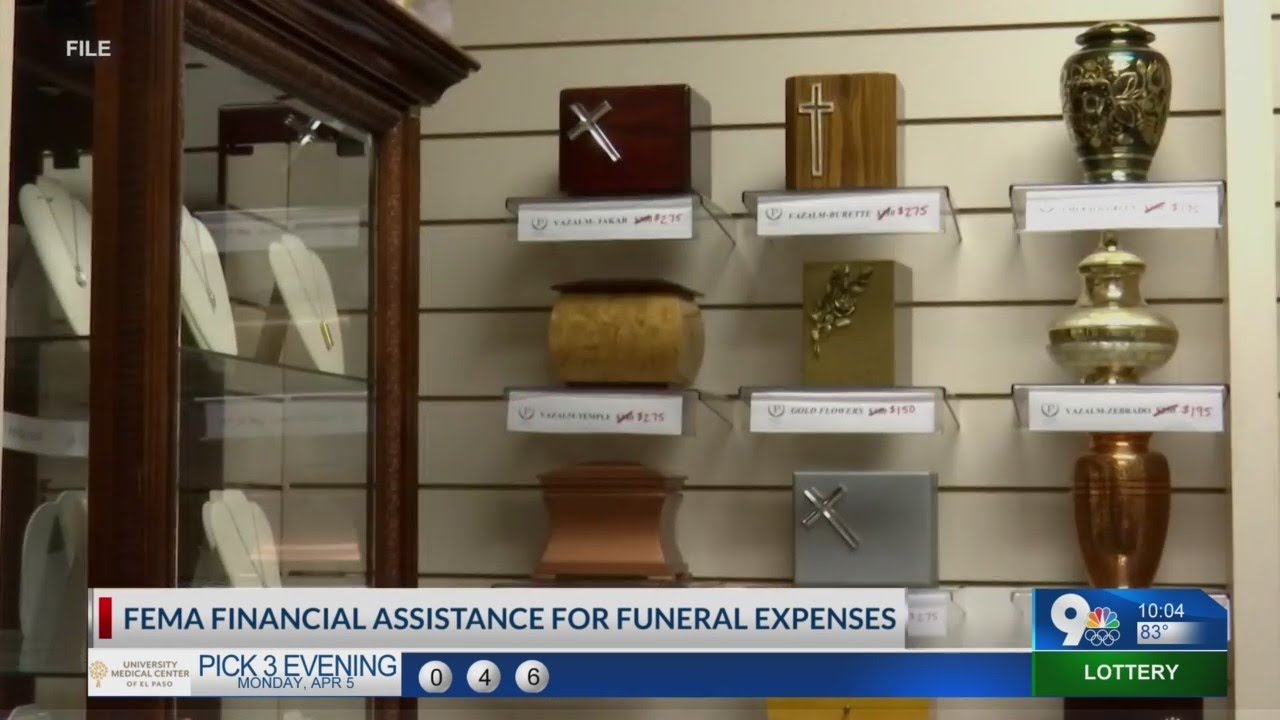 FEMA financial assistance for funeral expenses - YouTube