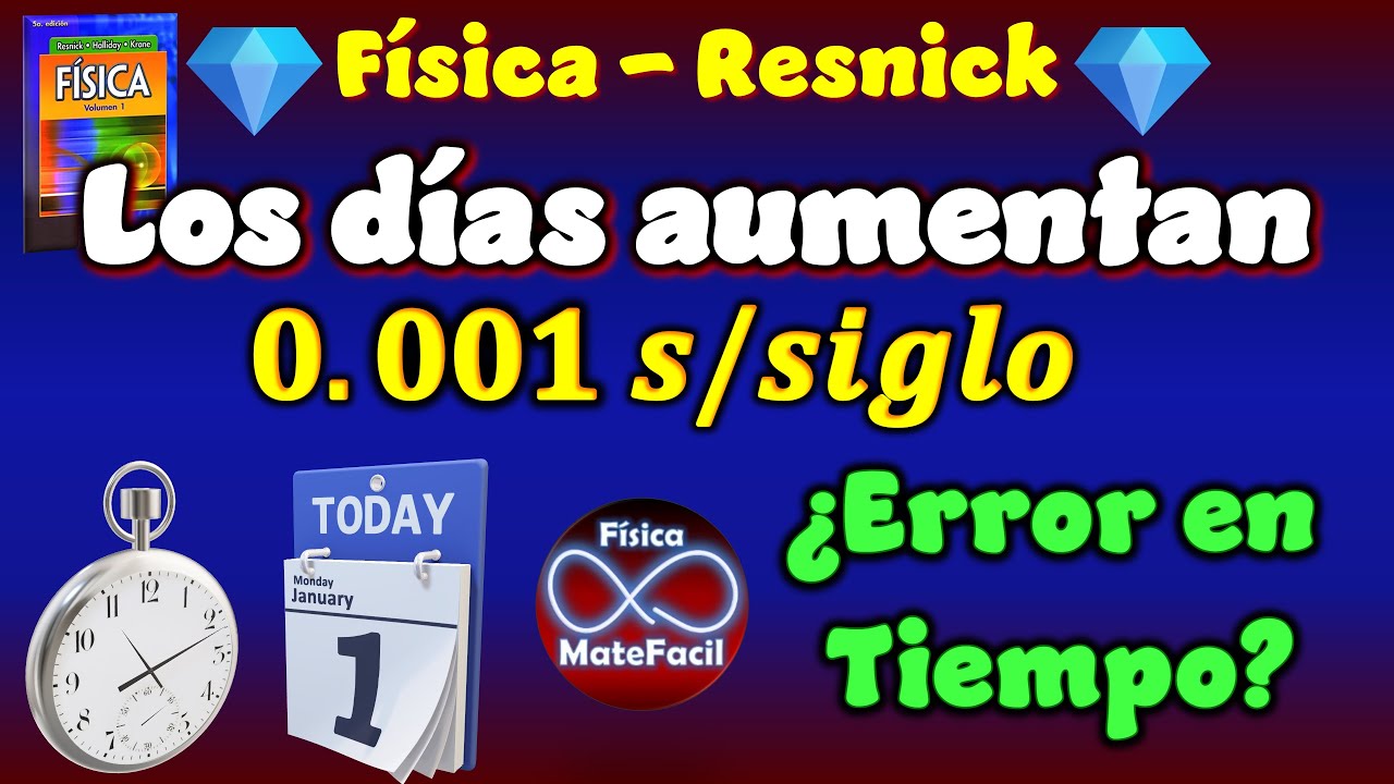 💎 1.10 El día aumenta 1 milisegundo CADA SIGLO, Calcular efecto ...
