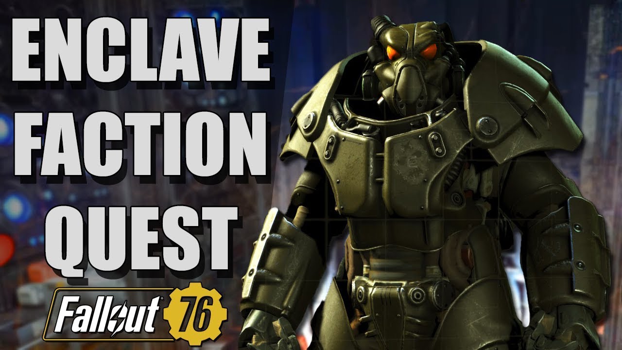 Joining the ENCLAVE FACTION in Fallout 76 - YouTube
